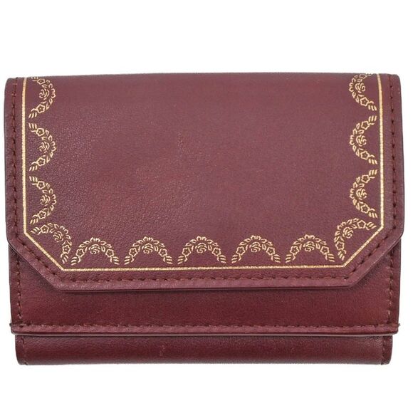 Cartier | Bags | Cartier Leather Garland Compact Wallet | Poshmark